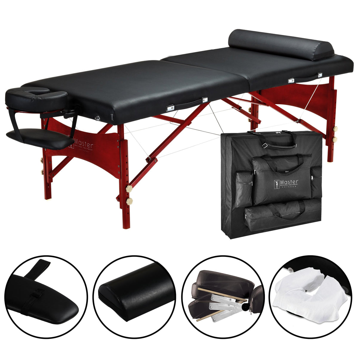 Master Massage ROMA Portable Massage Table Package with THERMA-TOP ...